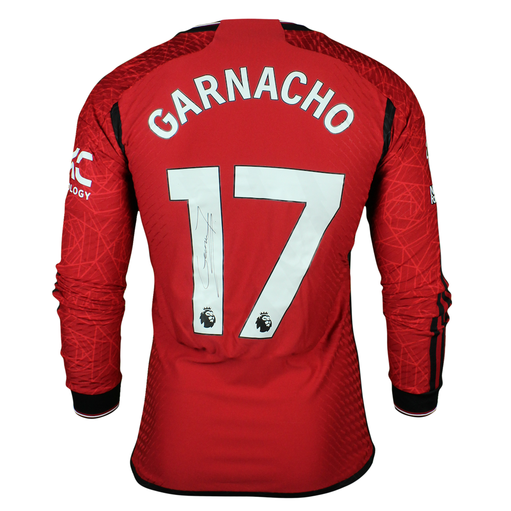 Alejandro Garnacho | Manchester United - Aston Villa | MatchWornShirt