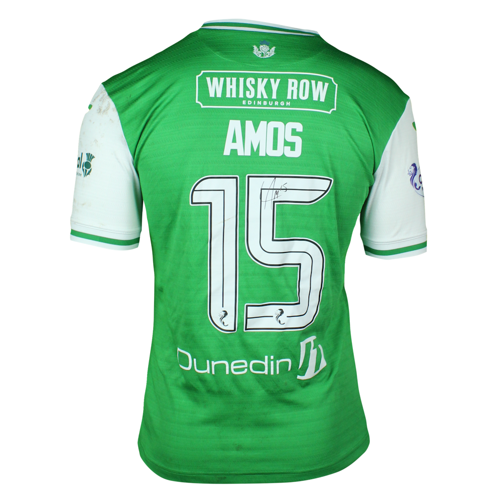 Luke Amos | Hibernian | Aberdeen - Hibernian | MatchWornShirt