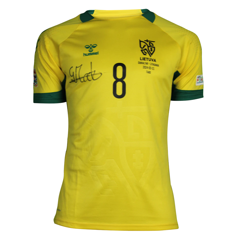 Giedrius Matulevicius | Lithuania | Gibraltar - Lithuania | MatchWornShirt