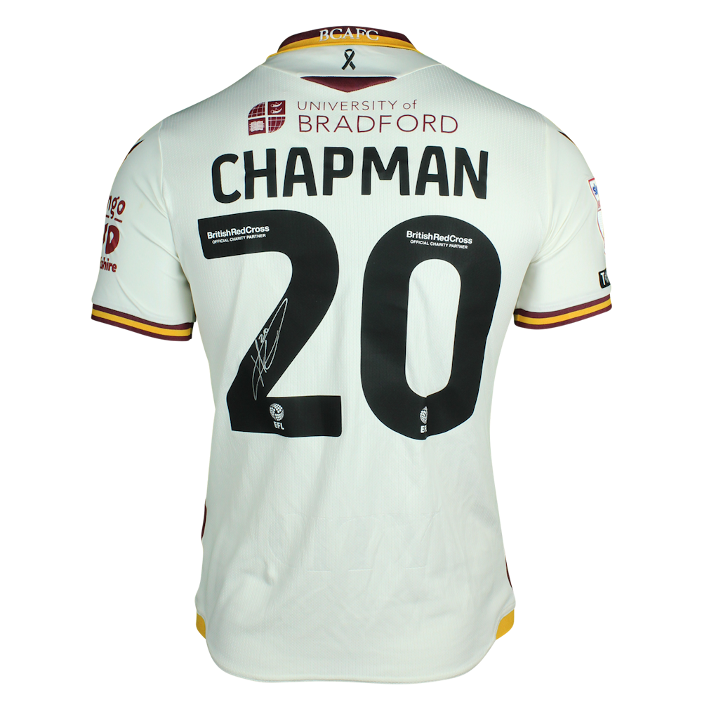 Harrison Chapman | Bradford City | Walsall - Bradford City | MatchWornShirt
